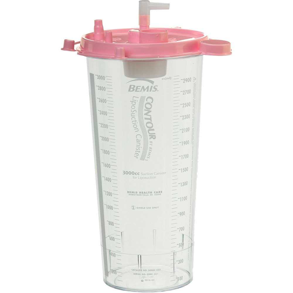 Suction Canisters: 3000cc Contour Liposuction Canister