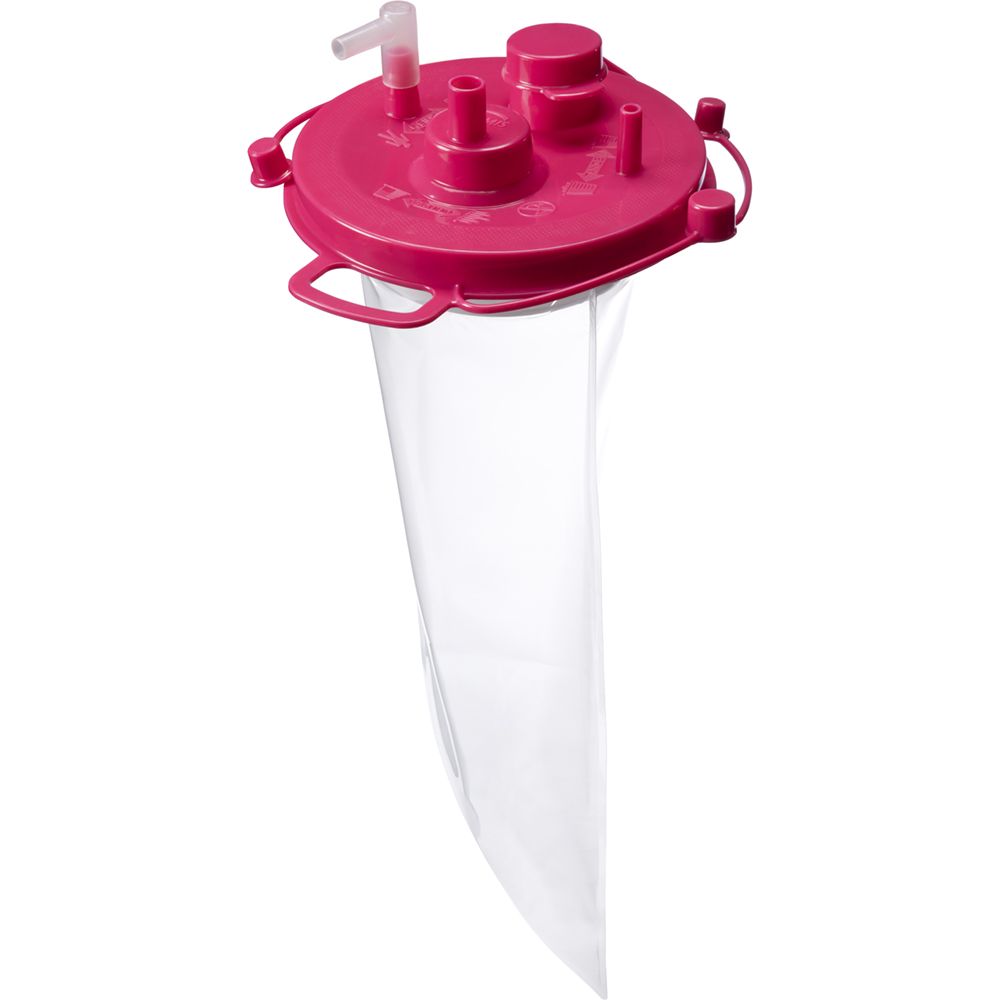 Suction Canisters: 3000cc Suction Liner, Pink Lid