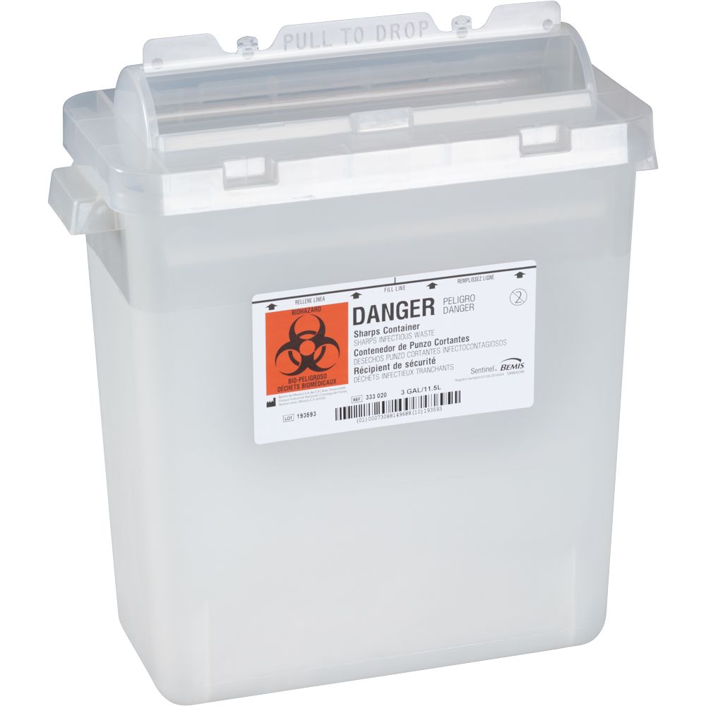 Waste Containers: 3-Gallon Sharps Container