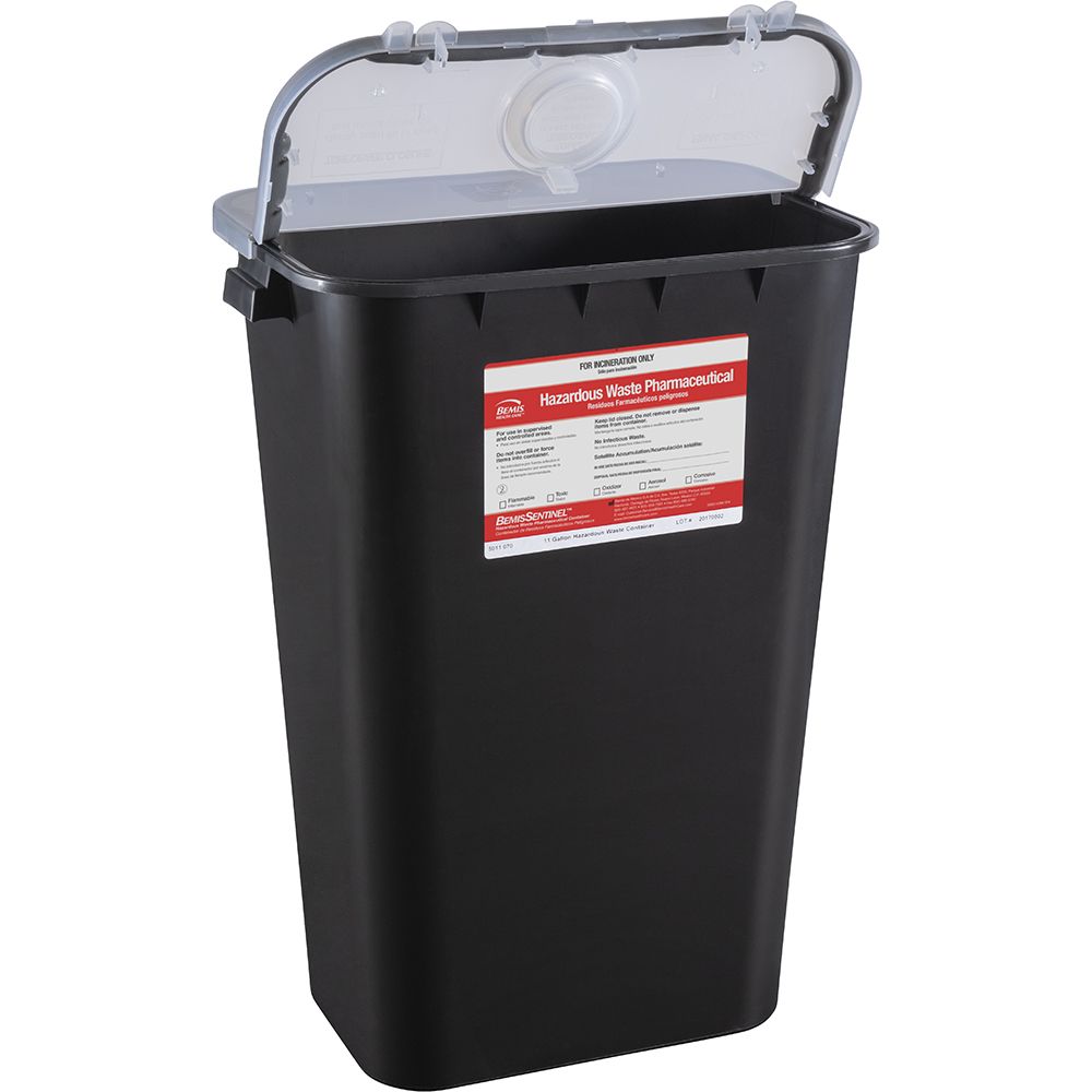 Waste Containers: 11-Gallon Hazardous Waste Pharmaceutical Container