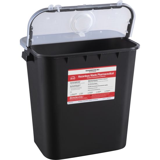 Waste Containers: 8-Gallon Hazardous Waste Pharmaceutical Container